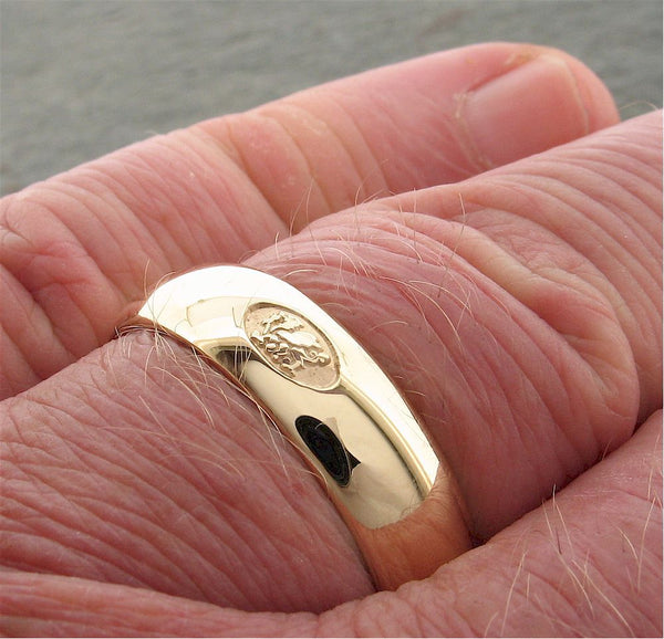 Welsh wide gold wedding ring – Gretna Green Wedding Rings